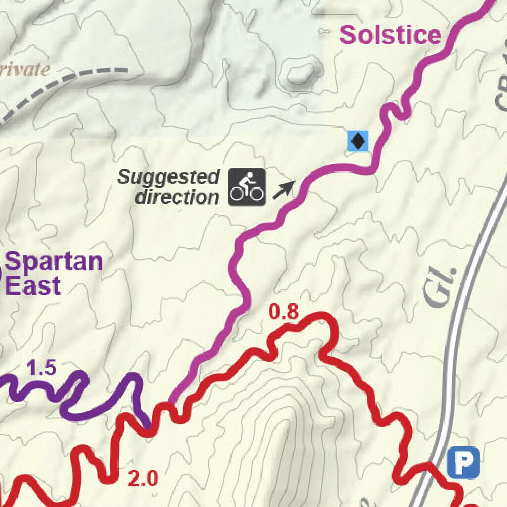 Methodist Mountain Trail System Detail Map by Salida Mountain Trails ...