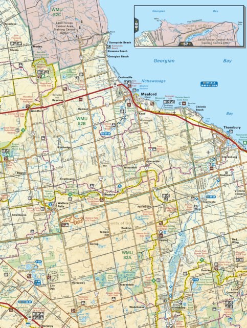 SOON57 Meaford - Southern Ontario Topo Map by Backroad Mapbooks ...