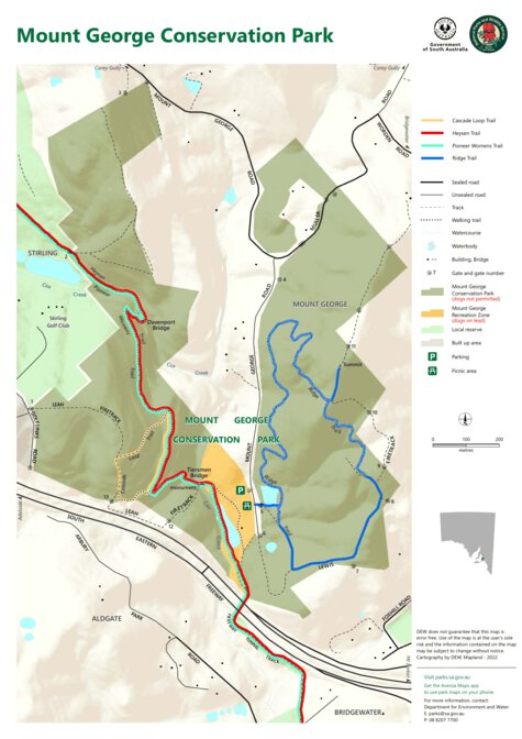 Mount George Conservation Park Map by Department for Environment and ...