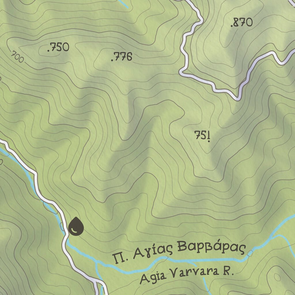 Rodopi Mountain Bridges Map by Paths of Greece | Avenza Maps
