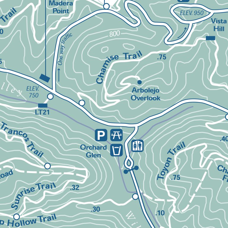 Foothills Nature Preseve Map by Palo Alto Open Space | Avenza Maps