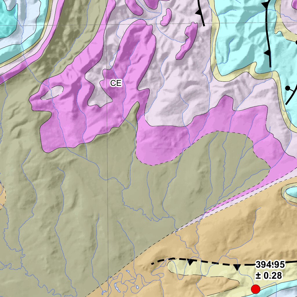 116F & 116G, Ogilvie River: Yukon Bedrock Geology Map by Yukon ...