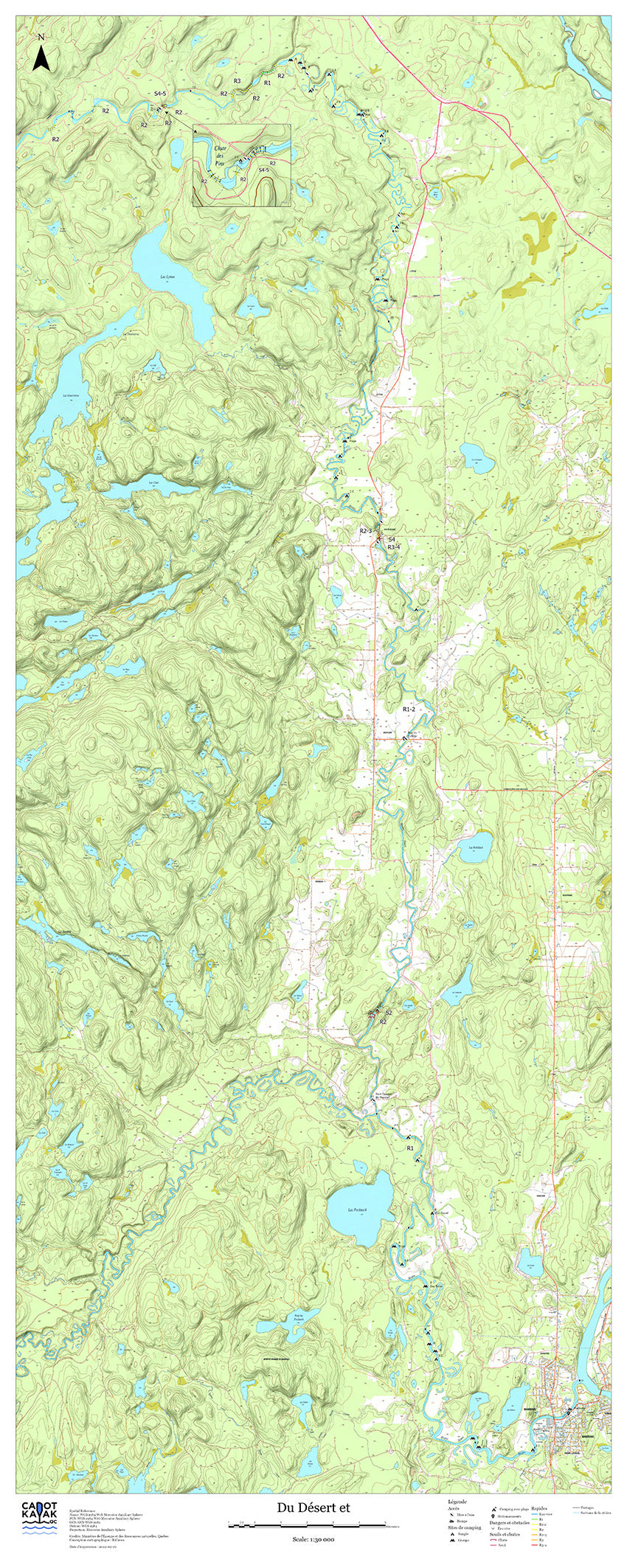 Rivière Du Désert et Ignace Map by Canot Kayak Quebec | Avenza Maps