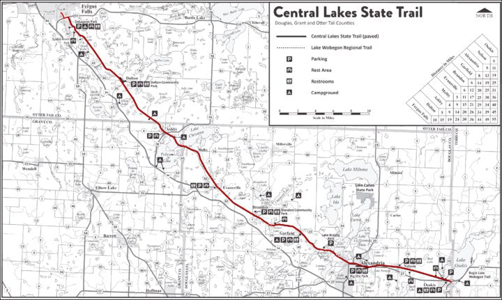 Central Lakes Trail Map by Lake Wobegon Trail Association | Avenza Maps