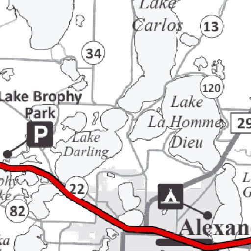 Central Lakes Trail Map by Lake Wobegon Trail Association | Avenza Maps