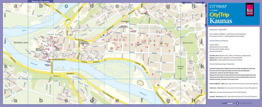 Citymap2 Kaunas 2022 Map by Reise Know-How Verlag Peter Rump GmbH ...