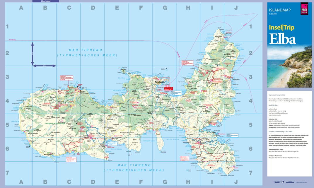 Islandmap Elba 2022 Map by Reise Know-How Verlag Peter Rump GmbH ...