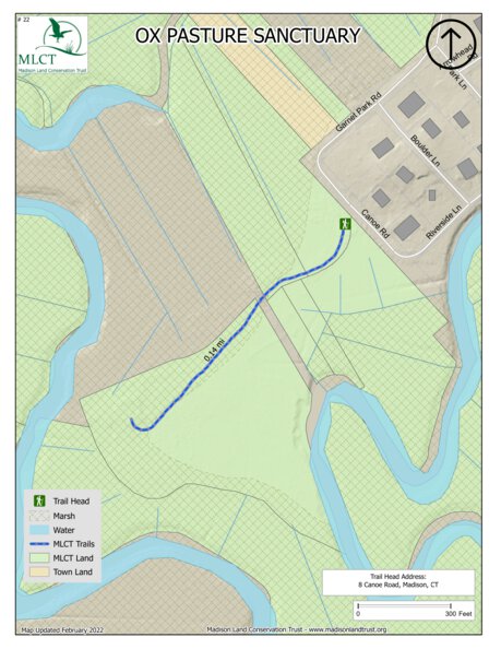 MLCT Ox Pasture Trail Map by Madison Land Conservation Trust | Avenza Maps