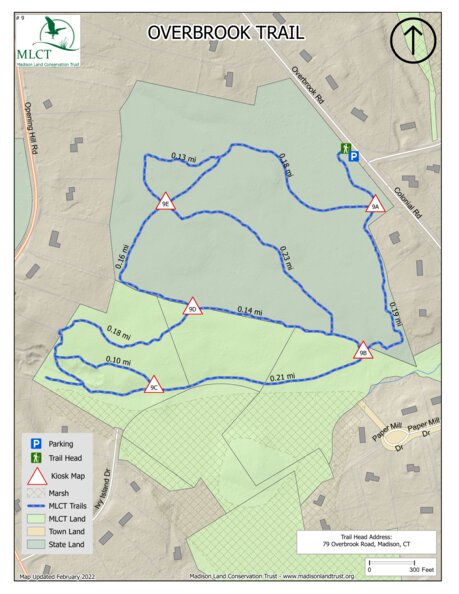 MLCT Overbrook Trail Map by Madison Land Conservation Trust | Avenza Maps