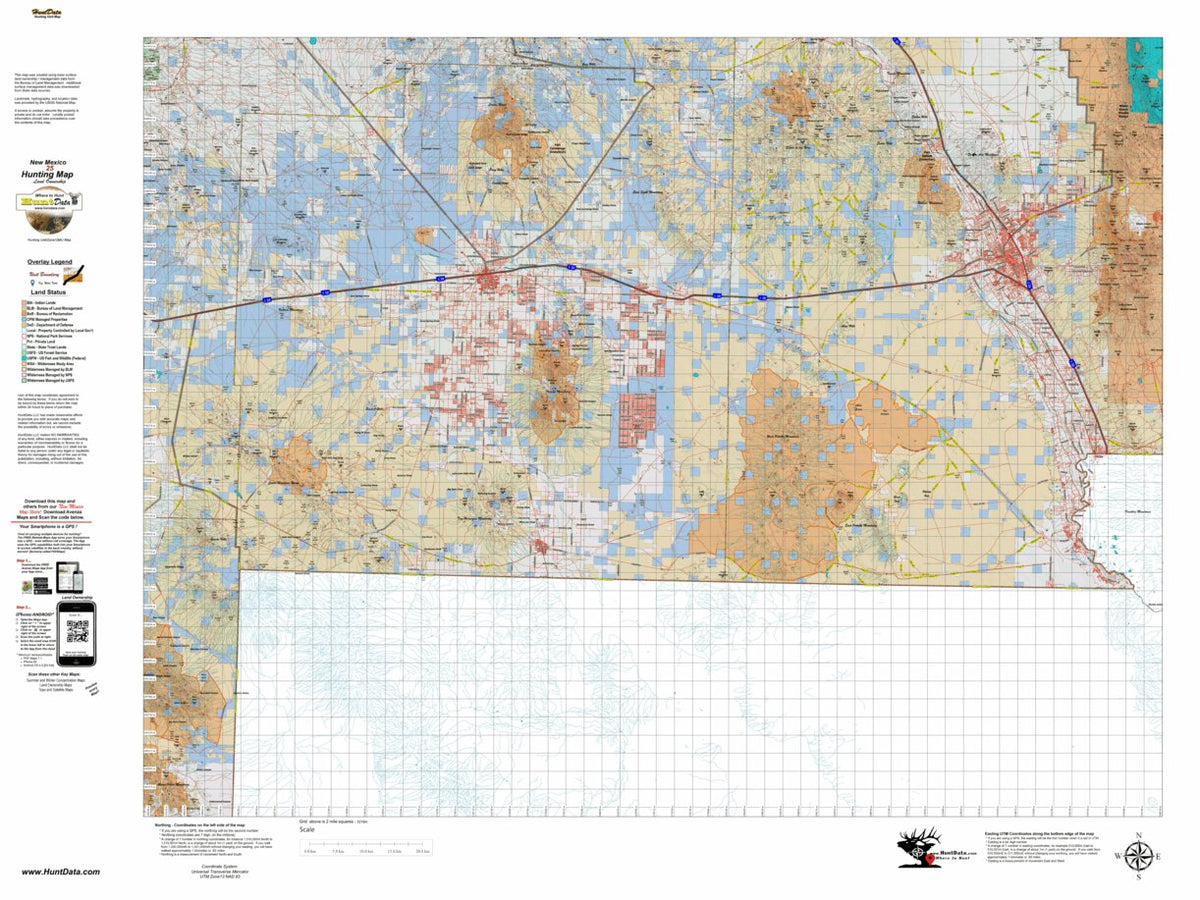 NM Unit 25 Land Ownership Map by New Mexico HuntData LLC | Avenza Maps