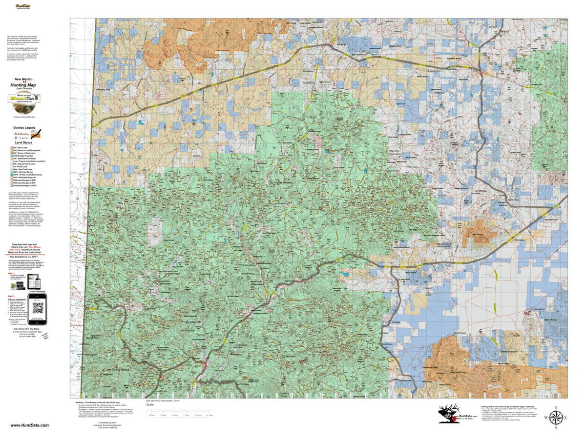 NM Unit 15 Land Ownership Map by New Mexico HuntData LLC | Avenza Maps