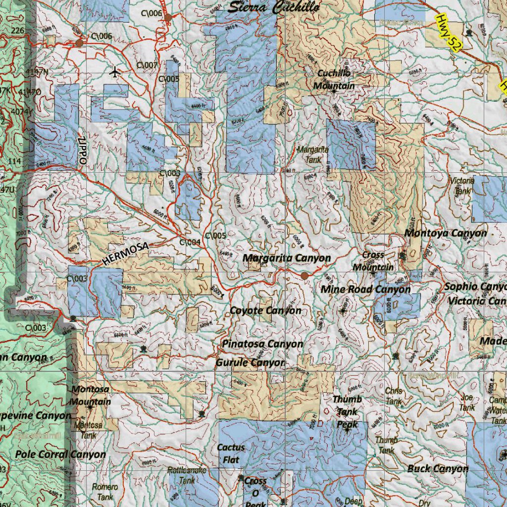NM Unit 21B Land Ownership Map by New Mexico HuntData LLC | Avenza Maps