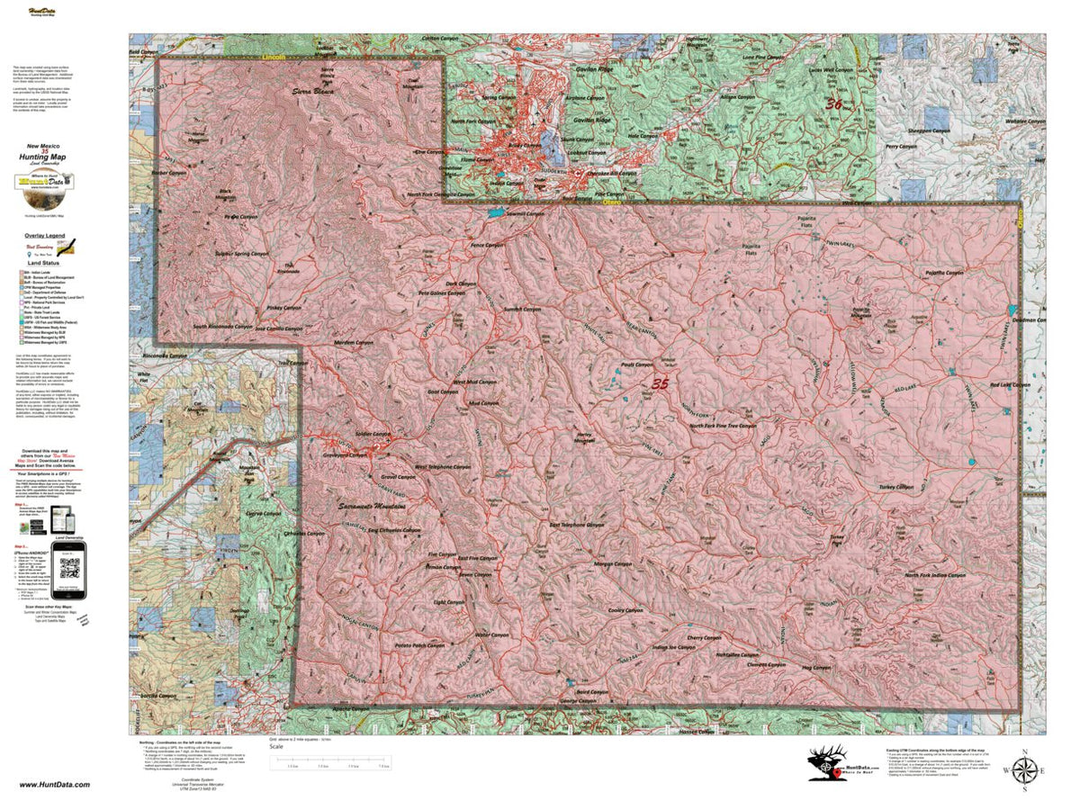 NM Unit 35 Land Ownership Map by New Mexico HuntData LLC | Avenza Maps