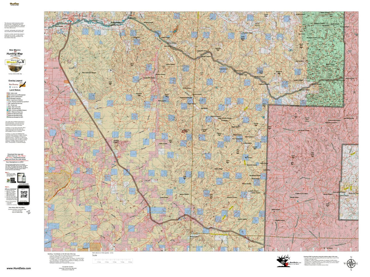 NM Unit 2C Land Ownership Map by New Mexico HuntData LLC | Avenza Maps