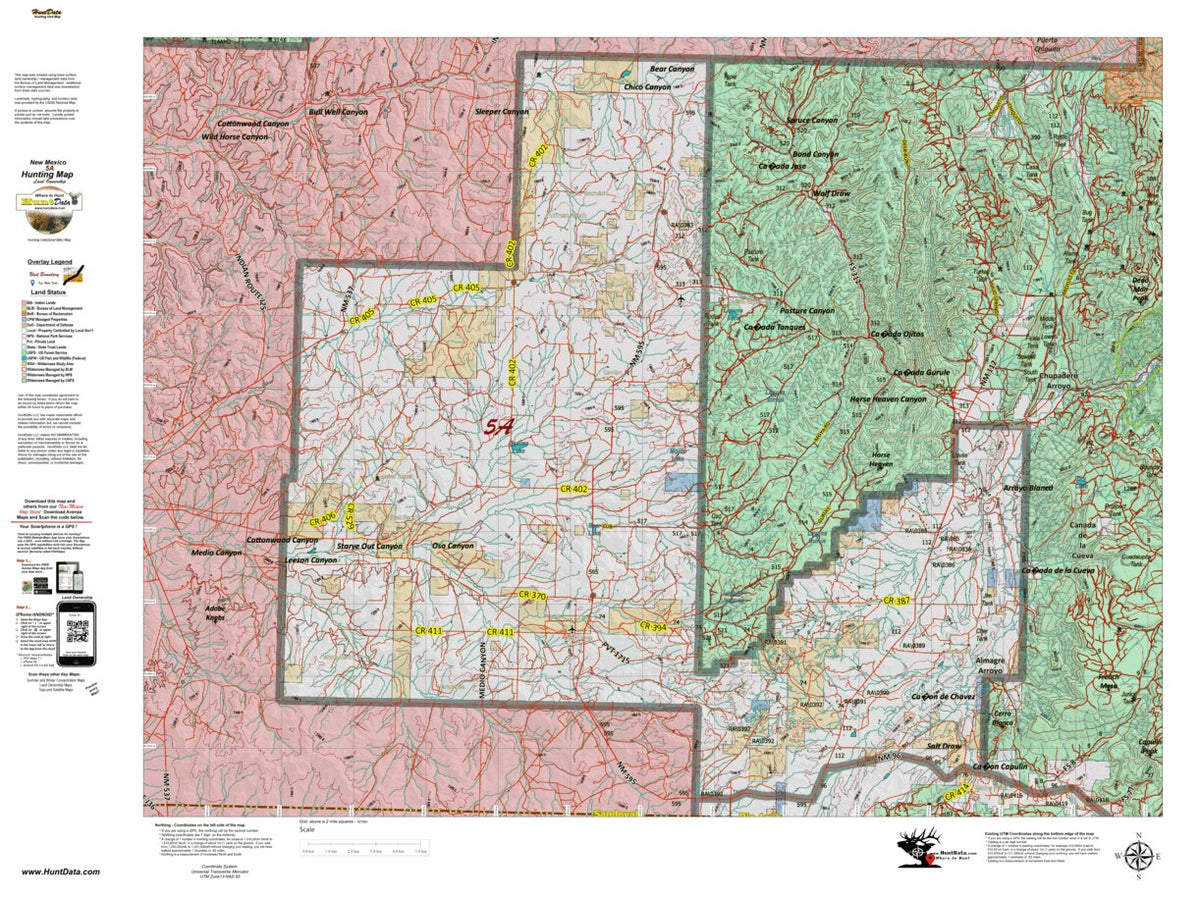 NM Unit 5A Land Ownership Map by New Mexico HuntData LLC | Avenza Maps