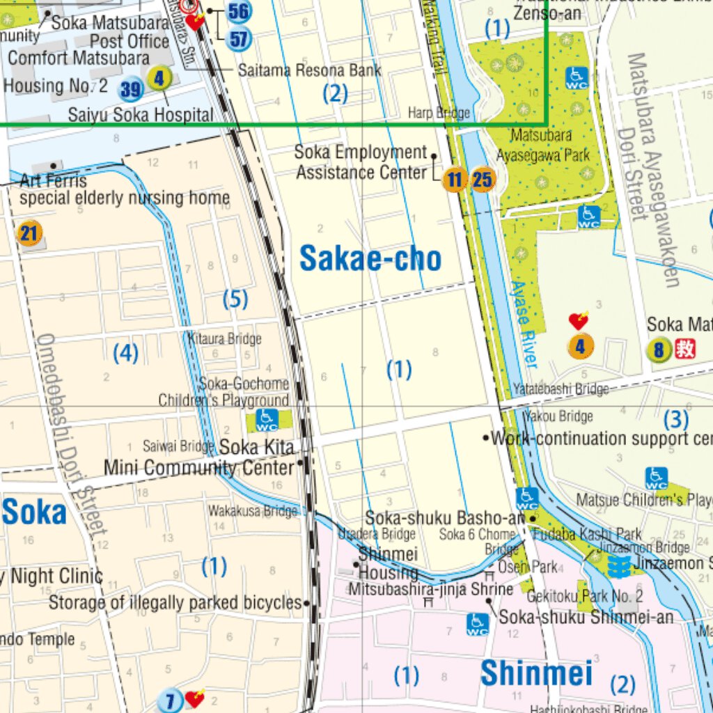 Town Guide Map SOKA by Buyodo corp. | Avenza Maps