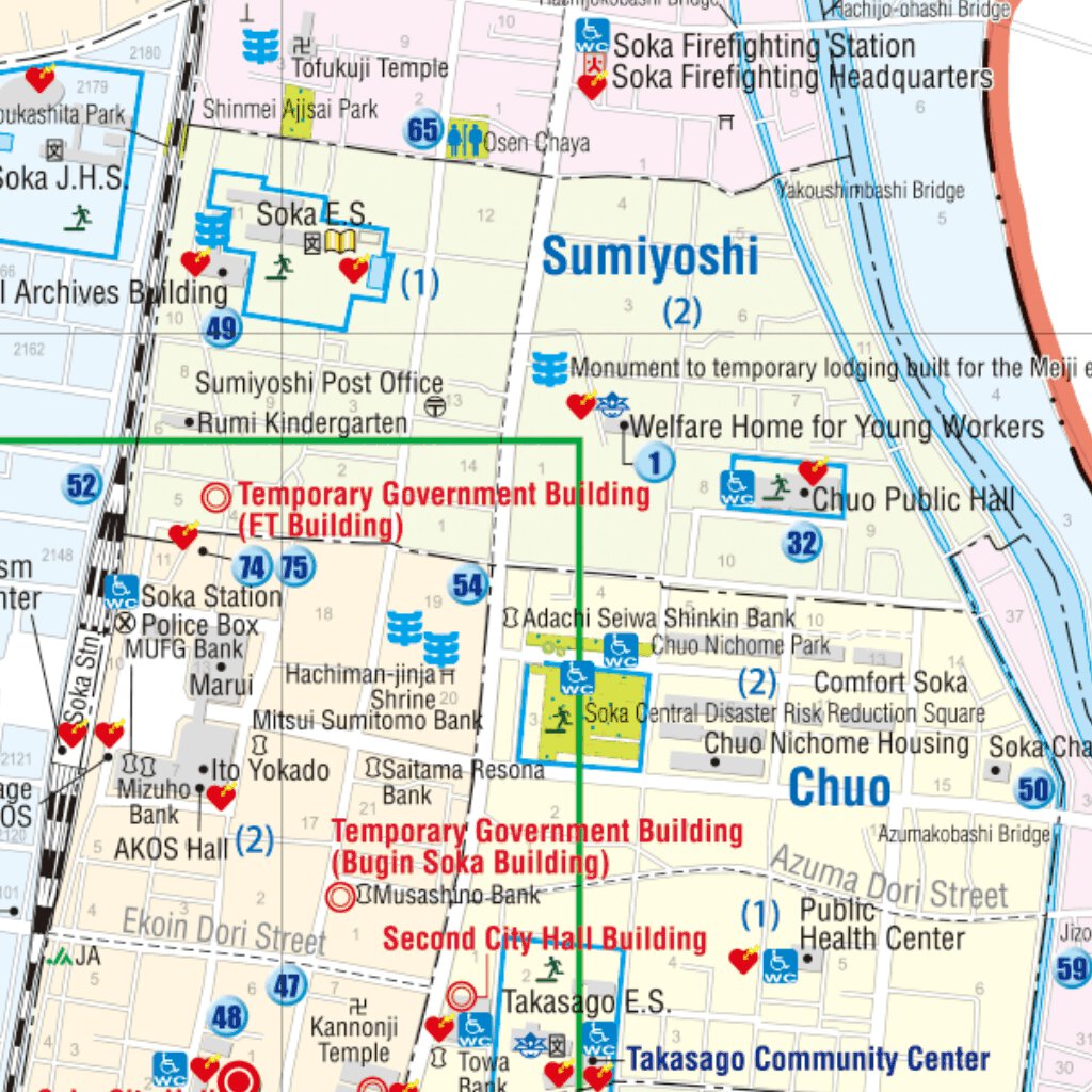 Town Guide Map SOKA by Buyodo corp. | Avenza Maps