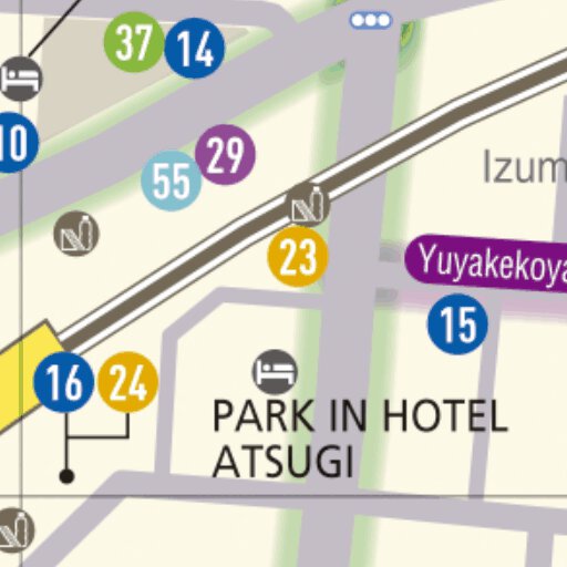 Gourmet & Scenic Guide around Hon-Atsugi Station Area Map by Buyodo ...