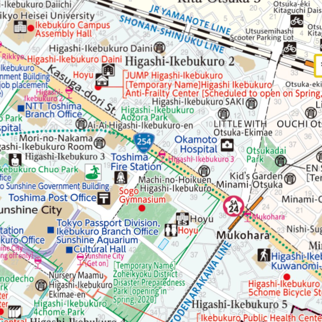 Toshima City Guide Map by Buyodo corp. | Avenza Maps