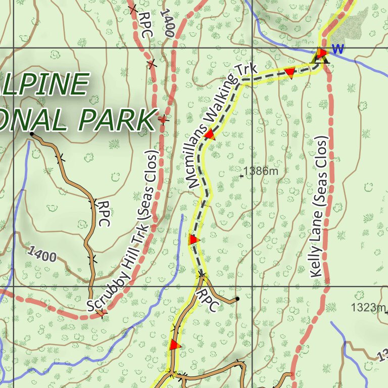 Fed Walks 2021 Walk09 McMillian Walking Track #1 Map by Martin Norris ...