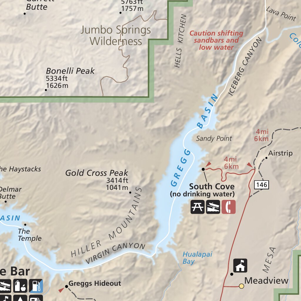 Lake Mead National Recreation Area Map by US National Park Service ...