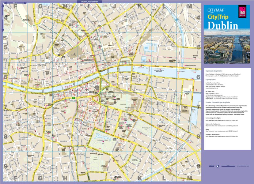 Citymap Dublin 2022 Map by Reise Know-How Verlag Peter Rump GmbH ...