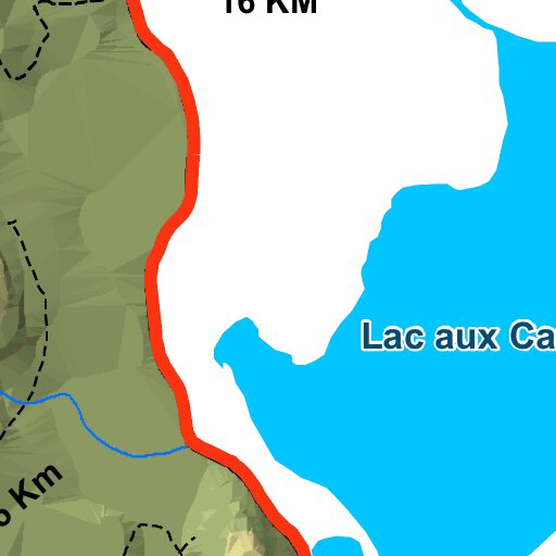 Carte relief Domaine de chasse et pêche Gaudias Foster Map by FPQ ...