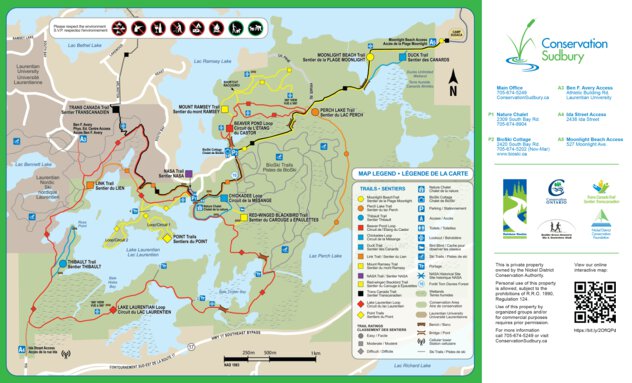 Lake Laurentian Conservation Area Map by Nickel District Conservation ...