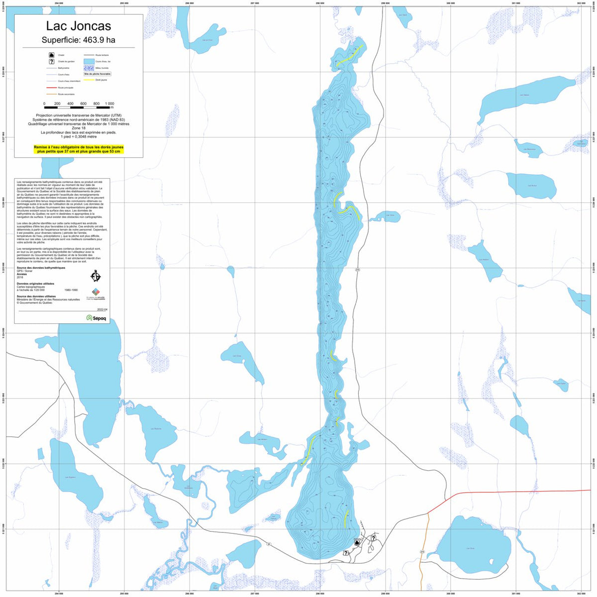 Lac Joncas (La Vérendrye) Map by Sepaq | Avenza Maps