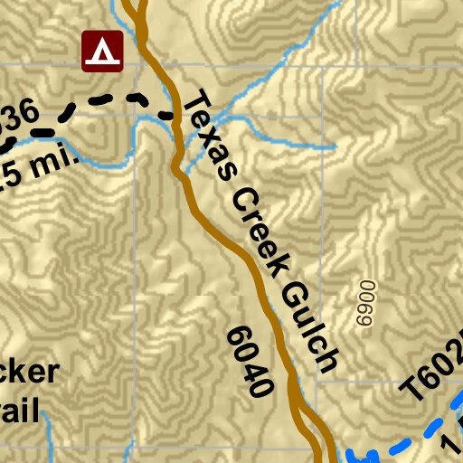 Texas Creek Map by Bureau of Land Management - Colorado | Avenza Maps