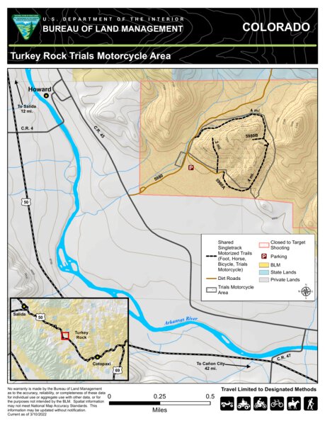 Turkey Rock Map by Bureau of Land Management - Colorado | Avenza Maps