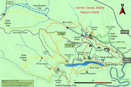Carter Caves State Resort Park Map by 42nd Parallel | Avenza Maps