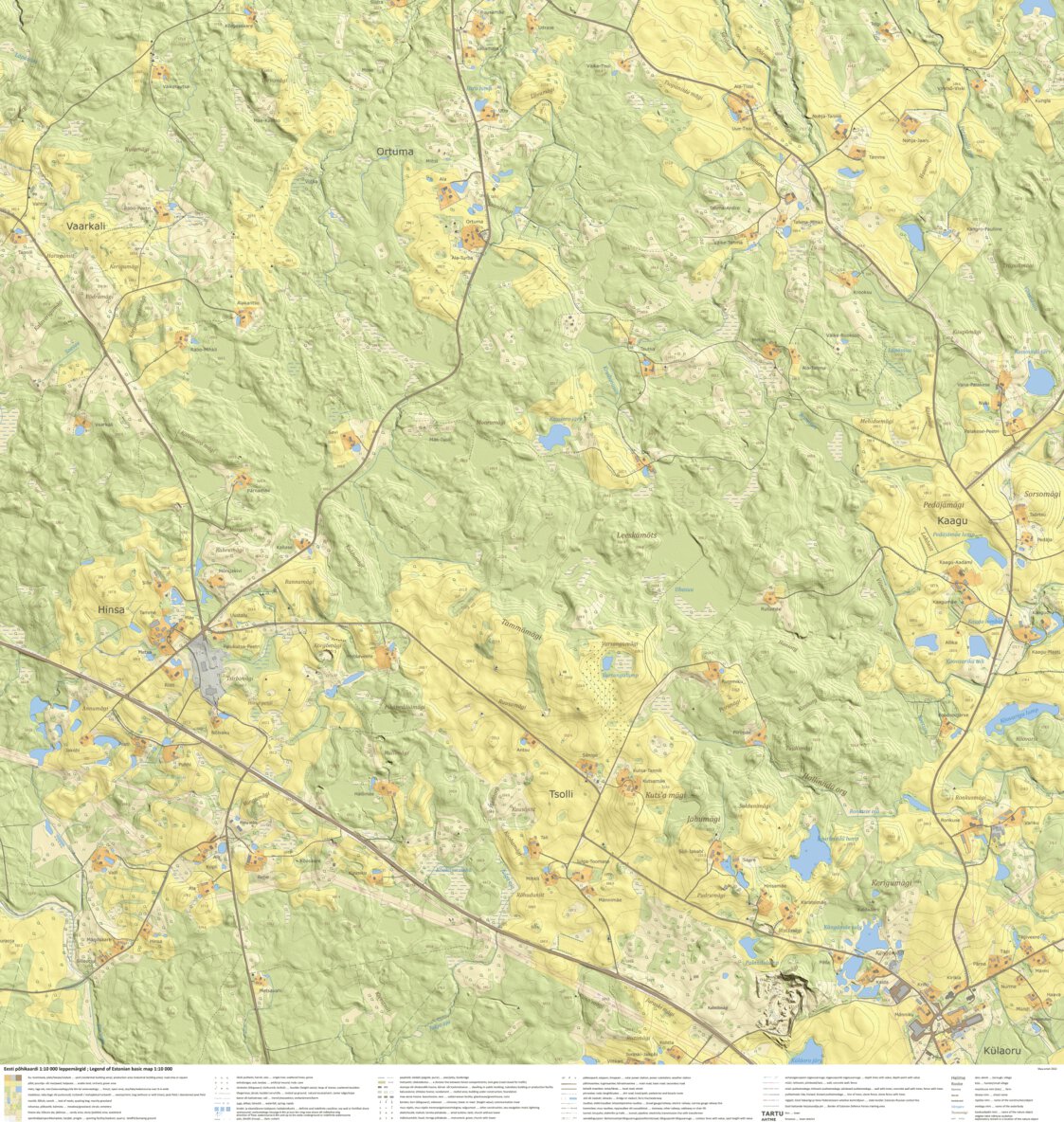 Hinsa küla, Võru vald Map by Maa-amet | Avenza Maps