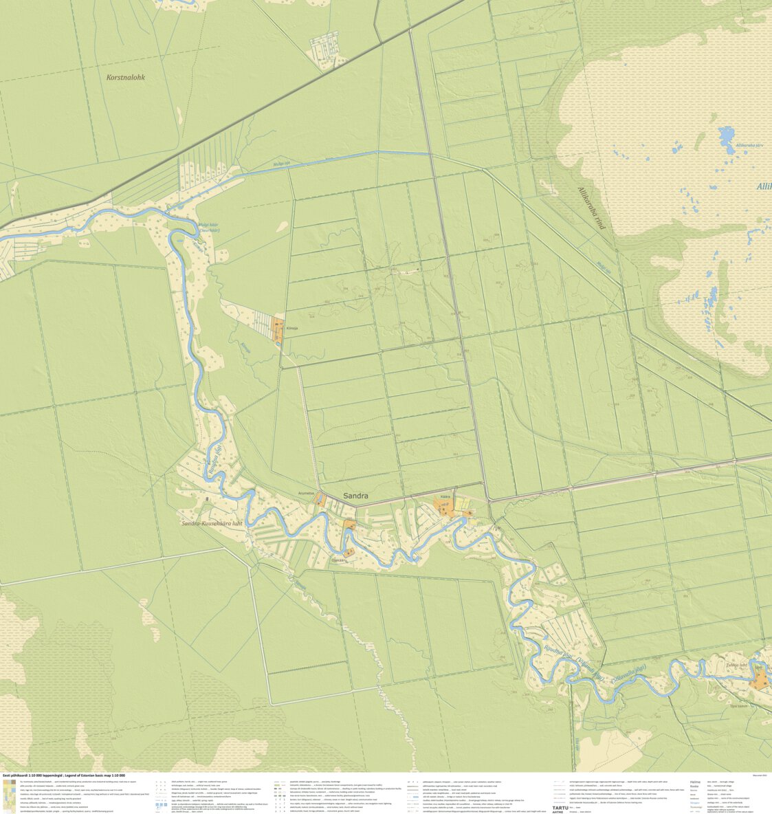 Sandra küla, Põhja-Sakala vald (3) Map by Maa-amet | Avenza Maps