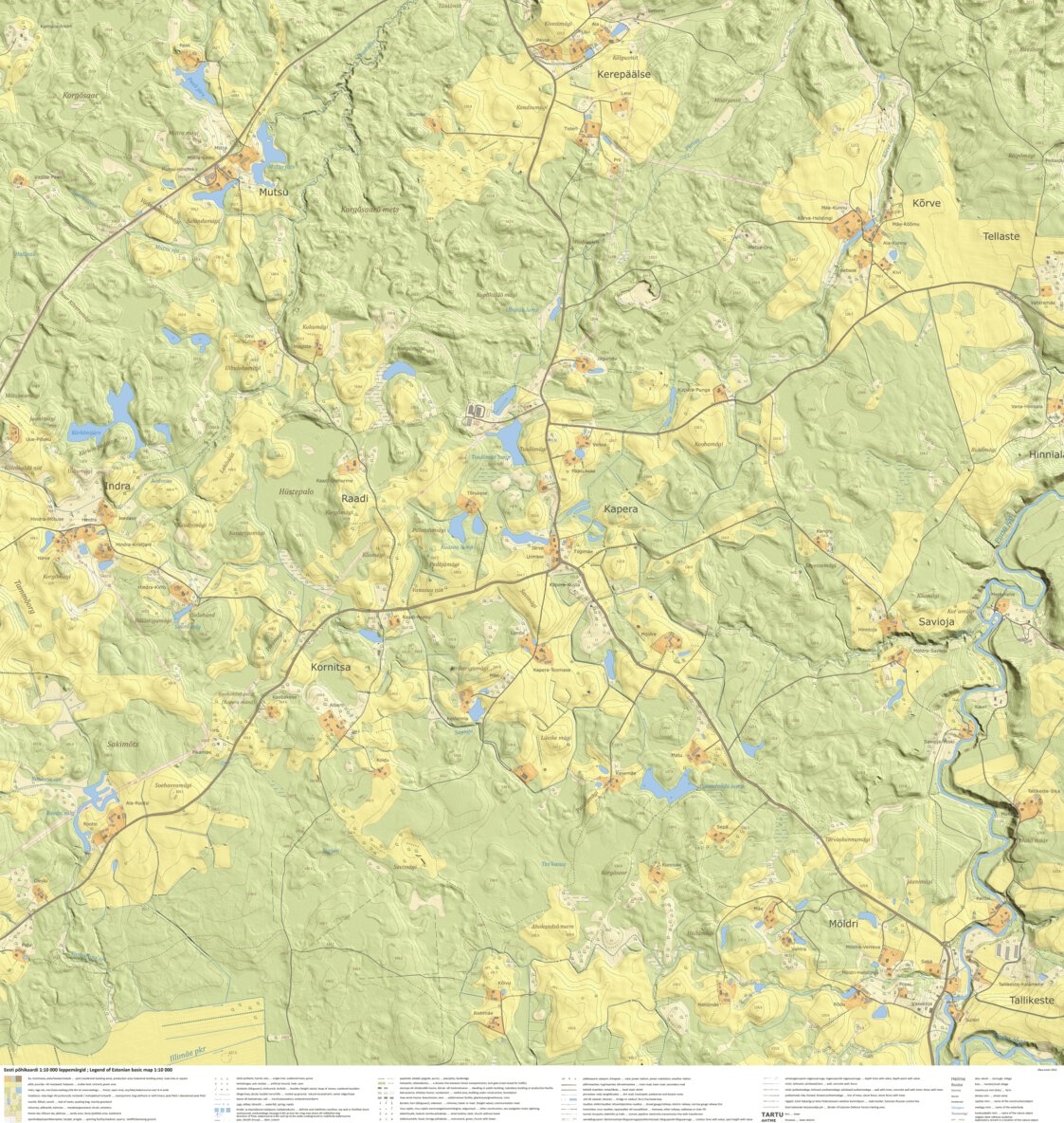 Kapera küla, Võru vald Map by Maa-amet | Avenza Maps