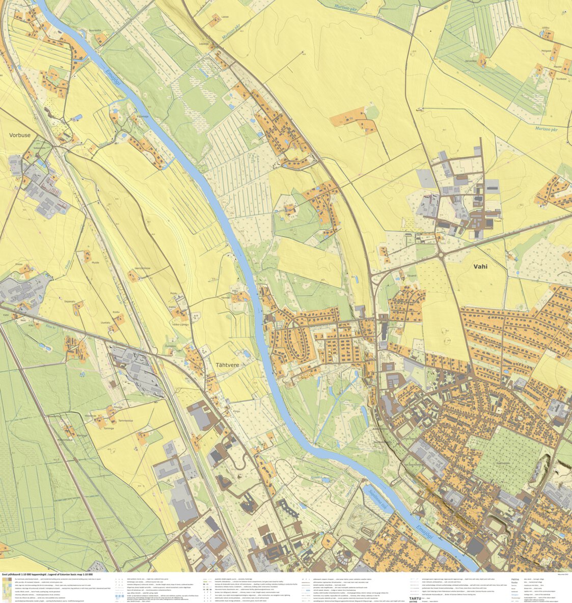 Vahi alevik, Tartu vald Map by Maa-amet | Avenza Maps