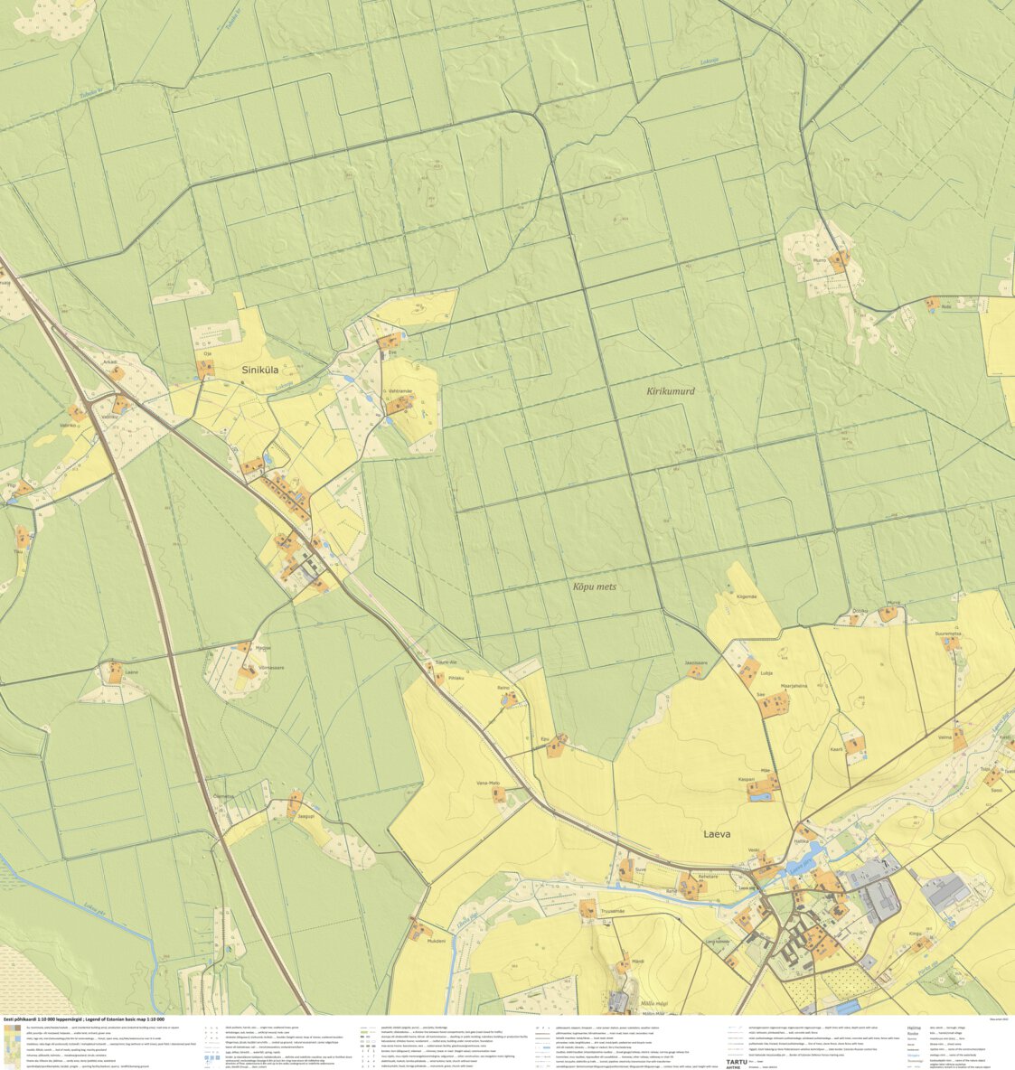 Laeva küla, Tartu vald Map by Maa-amet | Avenza Maps