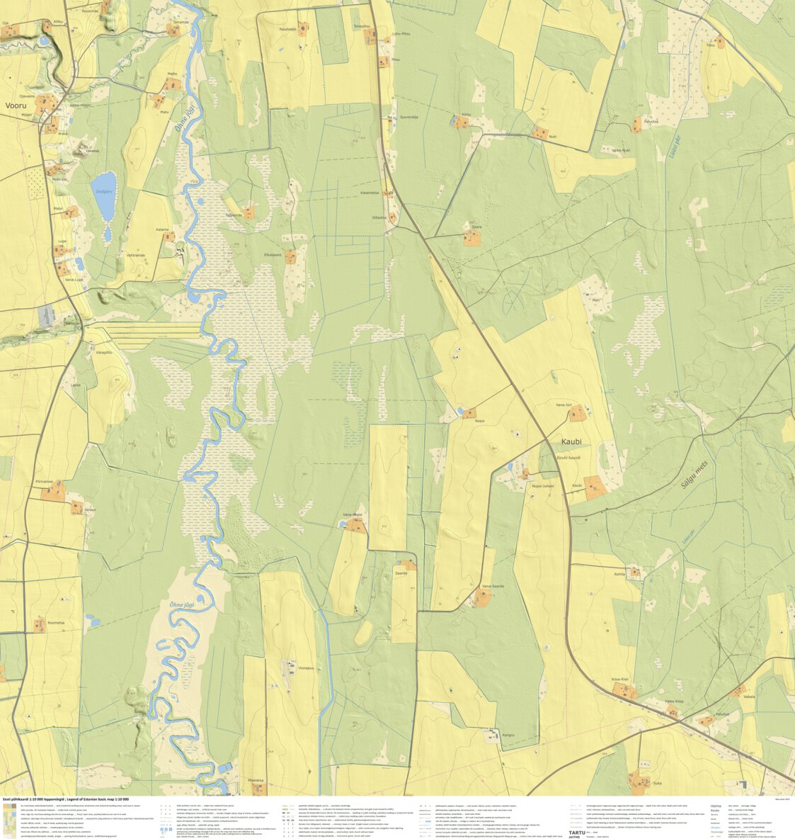 Kaubi küla, Tõrva vald Map by Maa-amet | Avenza Maps