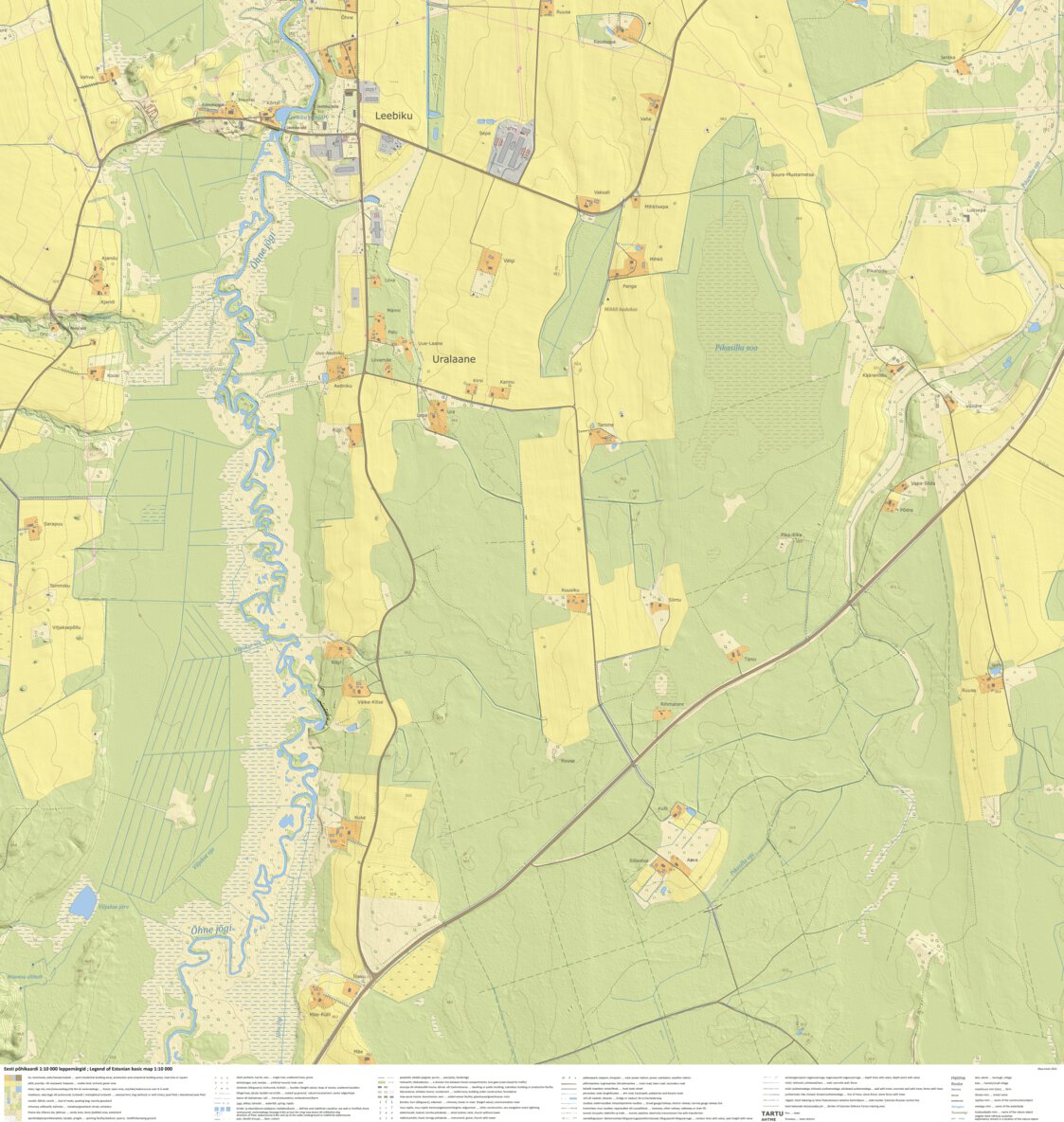 Uralaane küla, Tõrva vald Map by Maa-amet | Avenza Maps