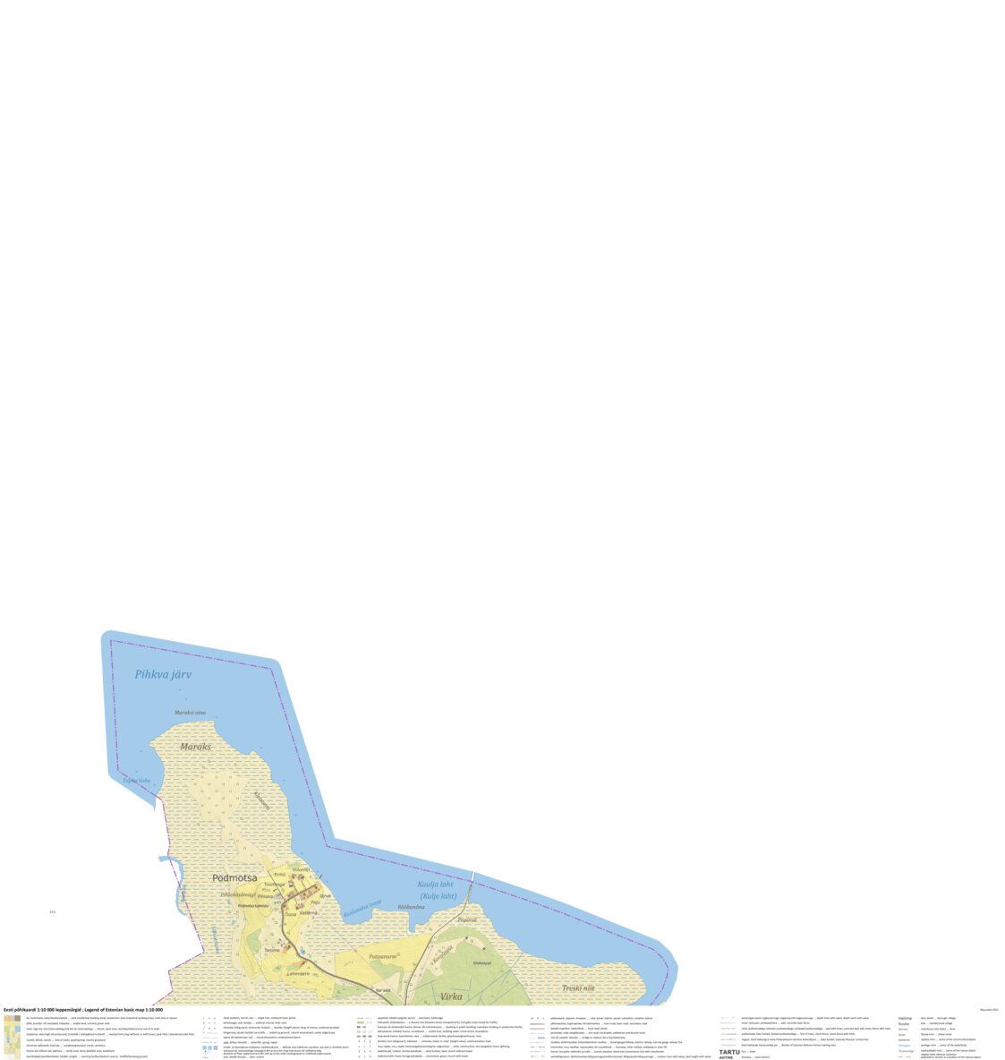 Podmotsa küla, Setomaa vald Map by Maa-amet | Avenza Maps