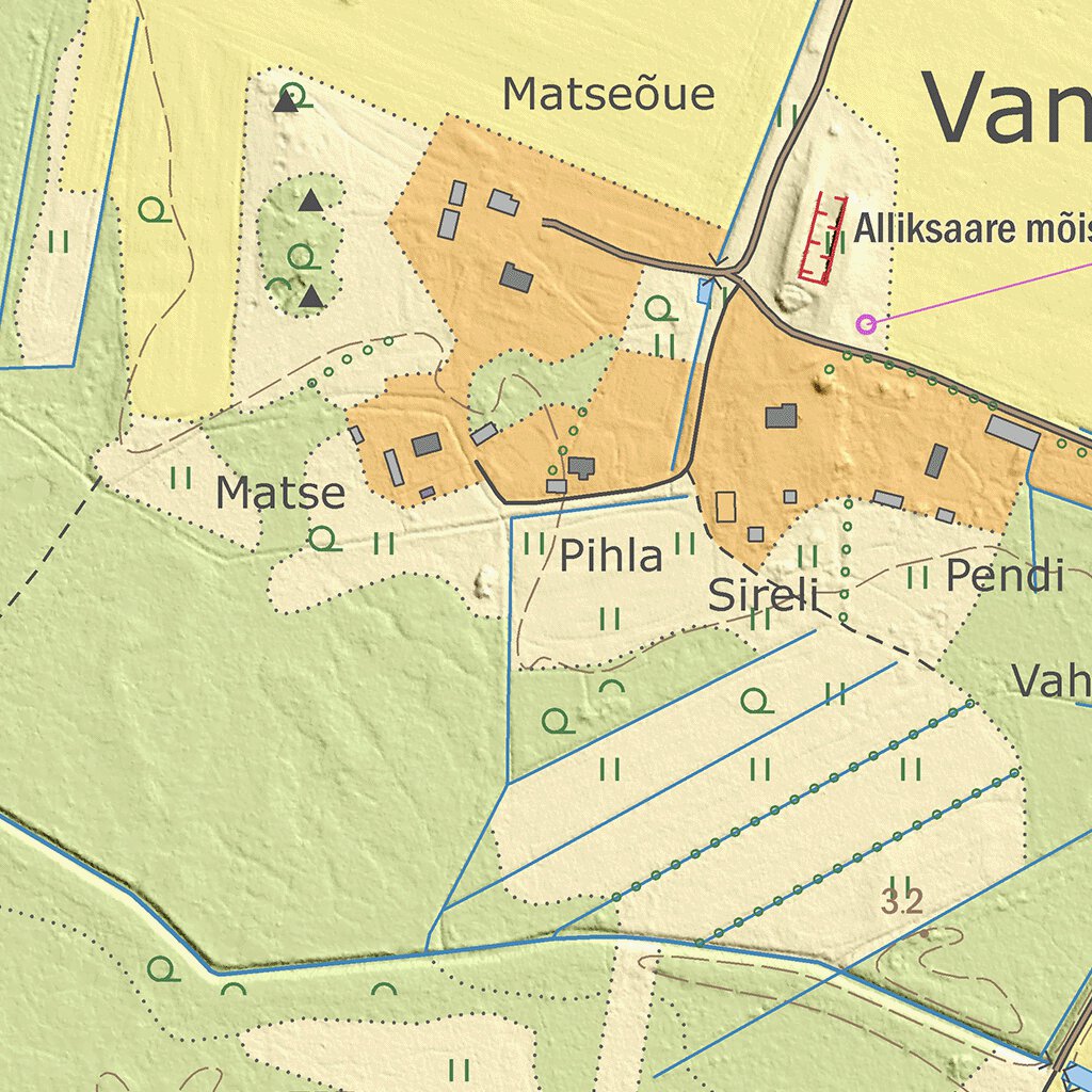 Vanamõisa küla, Hiiumaa vald Map by Maa-amet | Avenza Maps