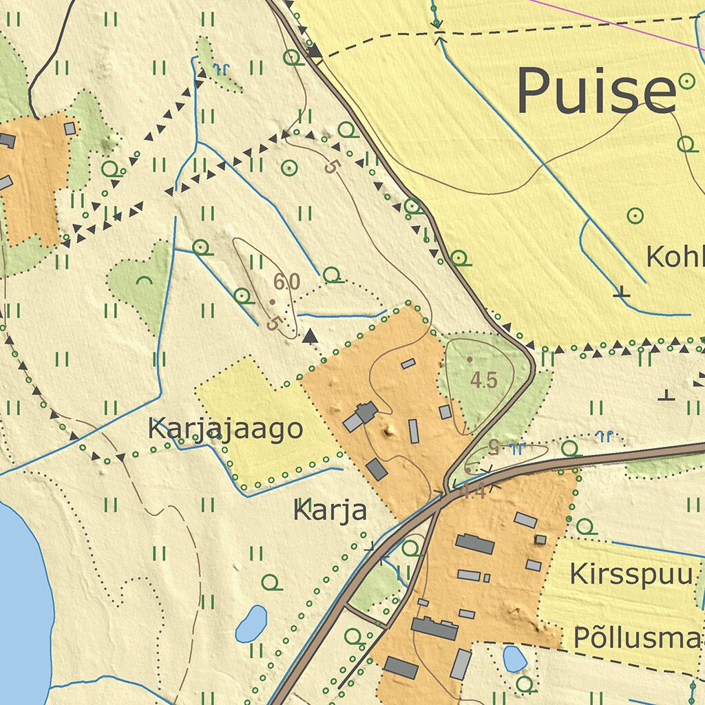 Puise küla, Haapsalu linn (1) Map by Maa-amet | Avenza Maps