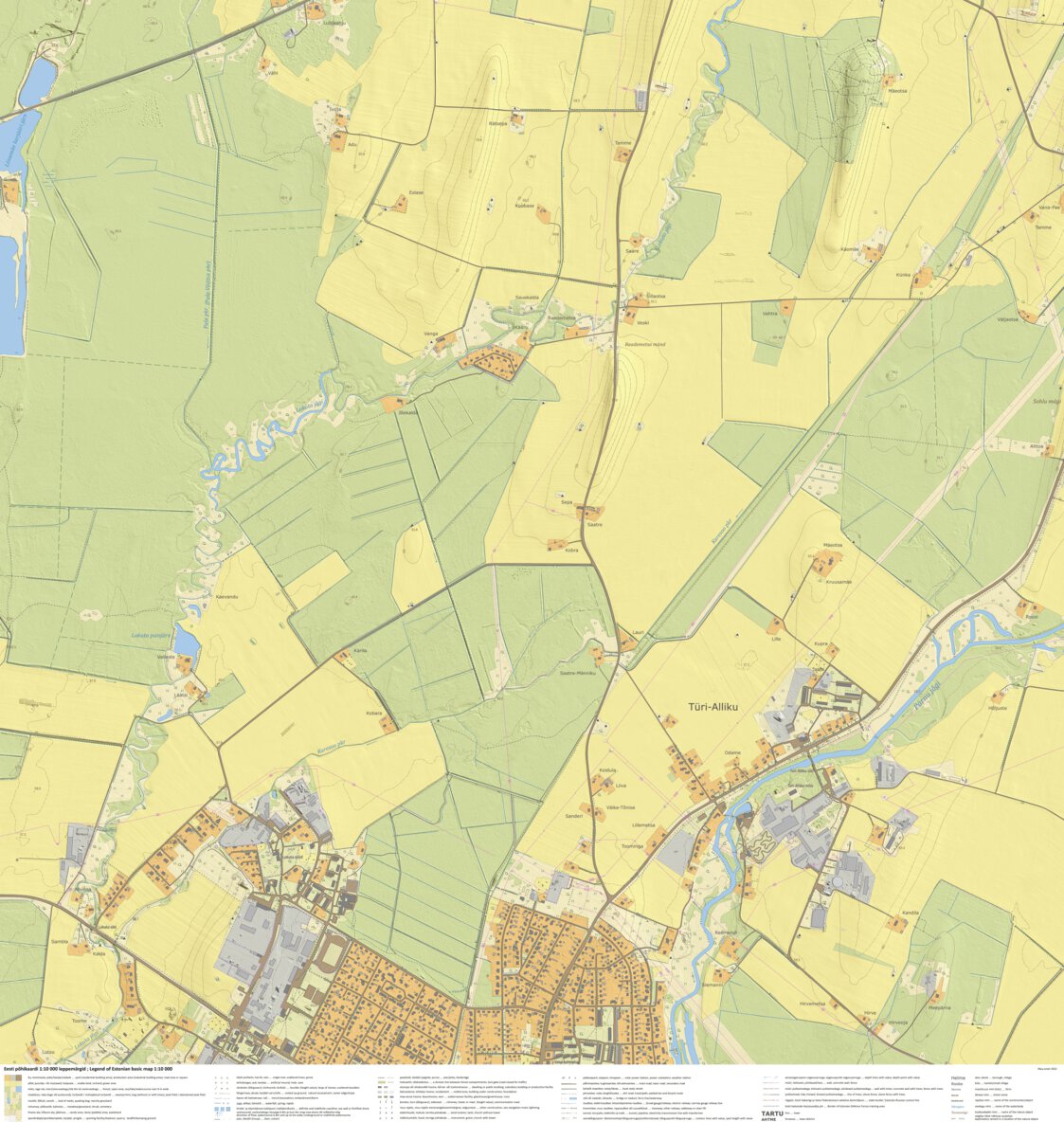 Türi-Alliku küla, Türi vald Map by Maa-amet | Avenza Maps
