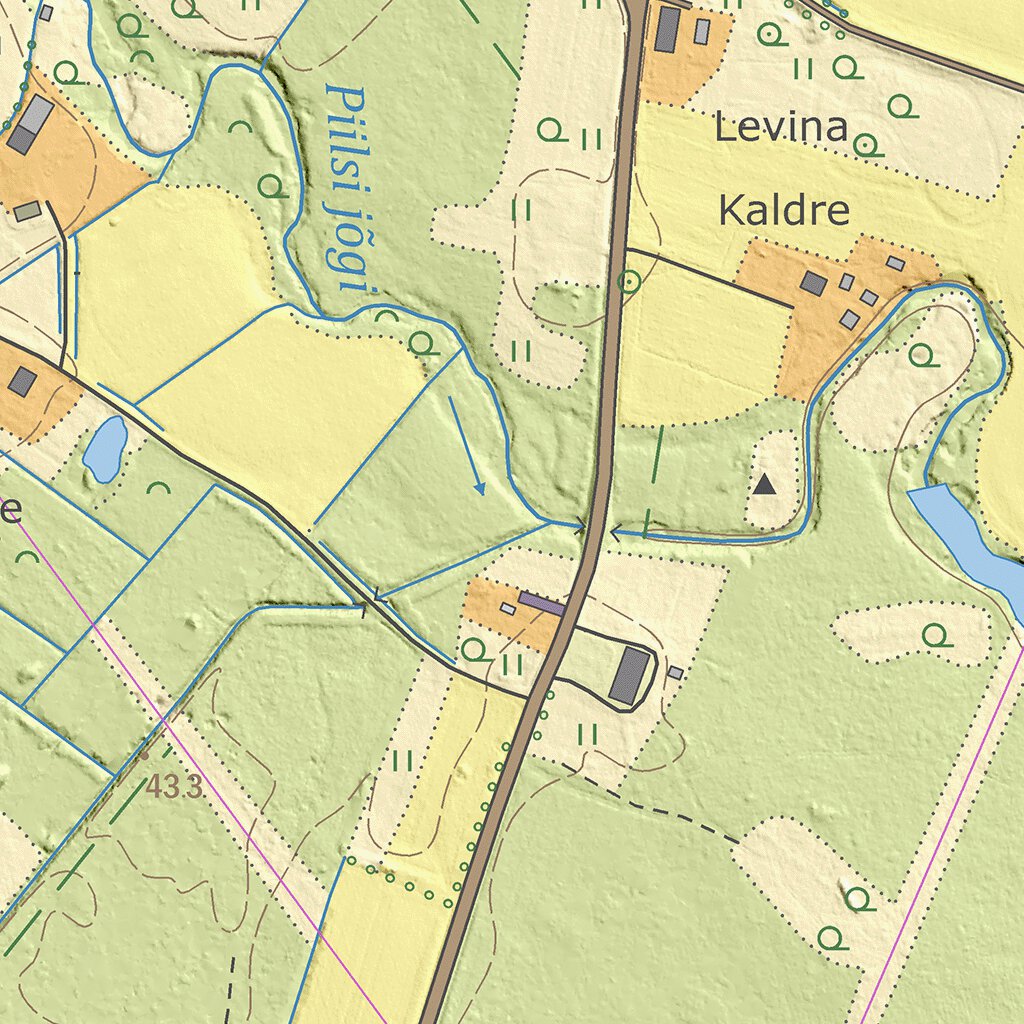Kõrve küla, Mustvee vald Map by Maa-amet | Avenza Maps