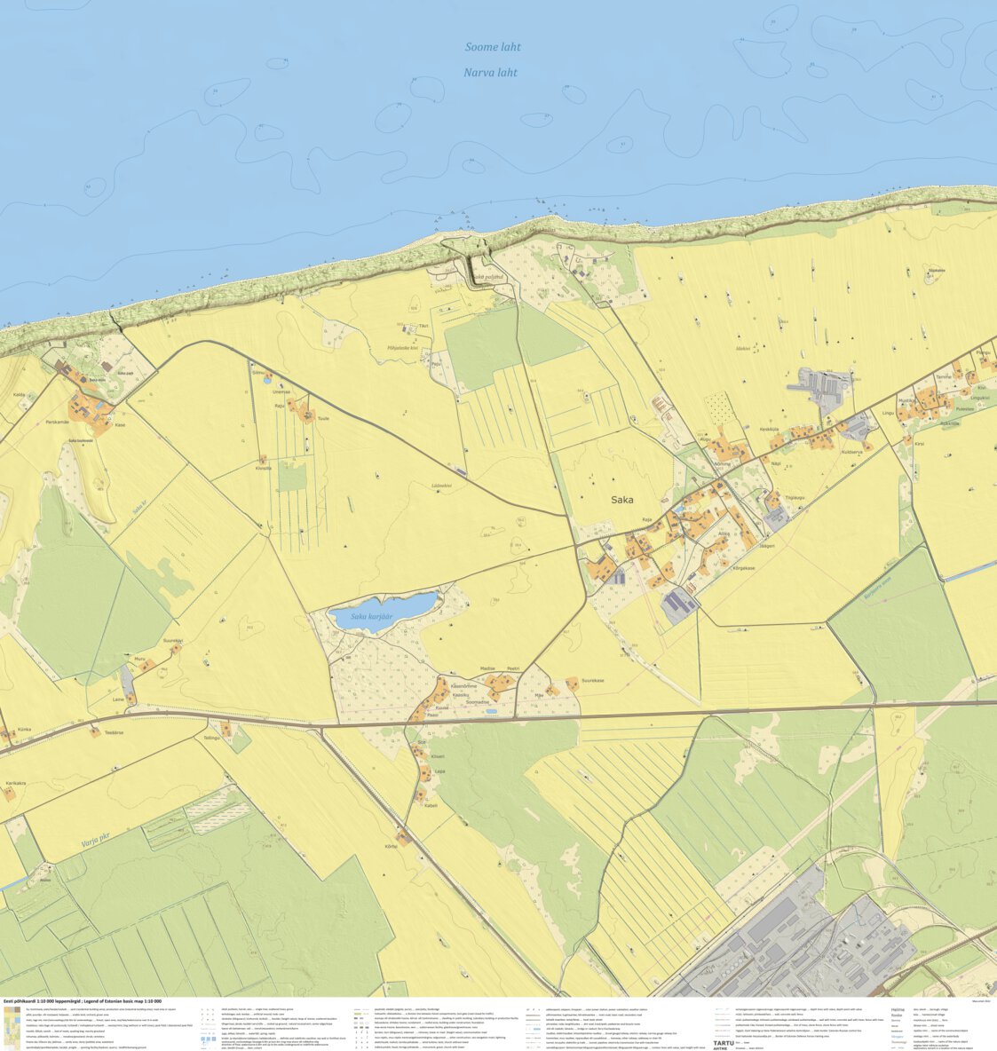 Saka küla, Toila vald Map by Maa-amet | Avenza Maps