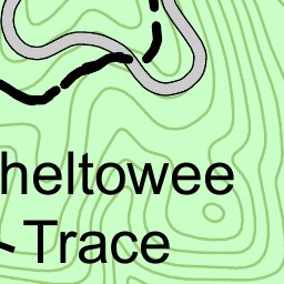 Cave Run Lake: Caney Loop Trail Map by 42nd Parallel | Avenza Maps