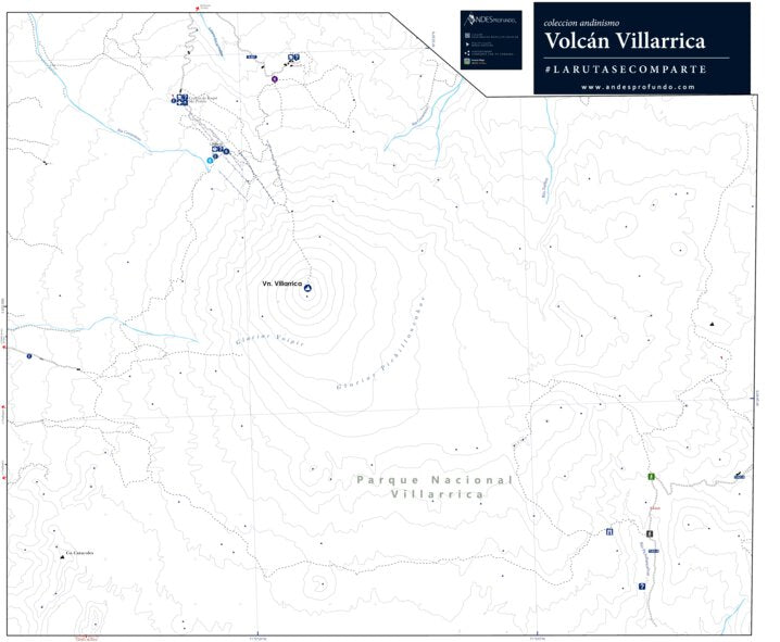 Volcan Villarrica #LARUTASECOMPARTE Map by Andes Profundo | Avenza Maps