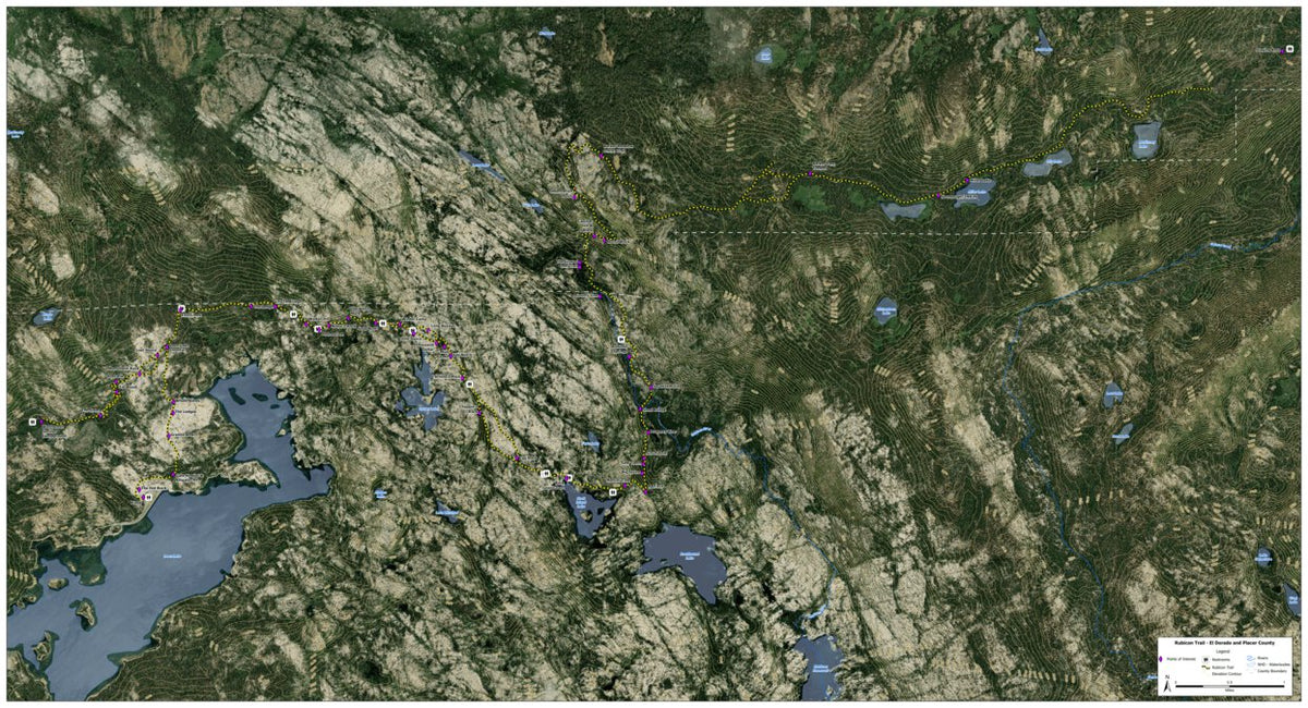 Rubicon Trail Exhibit Map by County of El Dorado | Avenza Maps