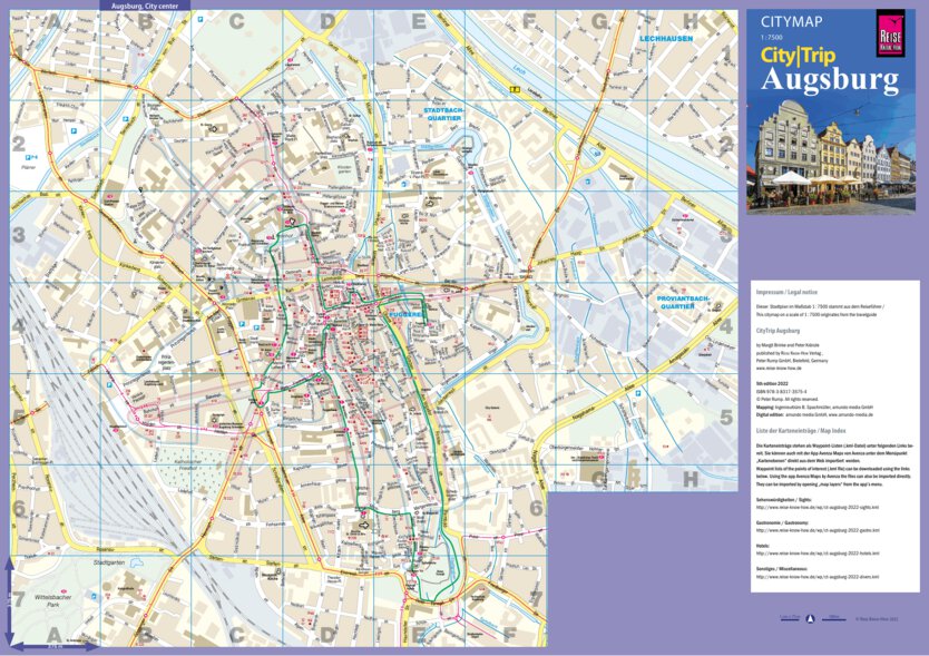 Citymap Augsburg 2022 Map by Reise Know-How Verlag Peter Rump GmbH ...