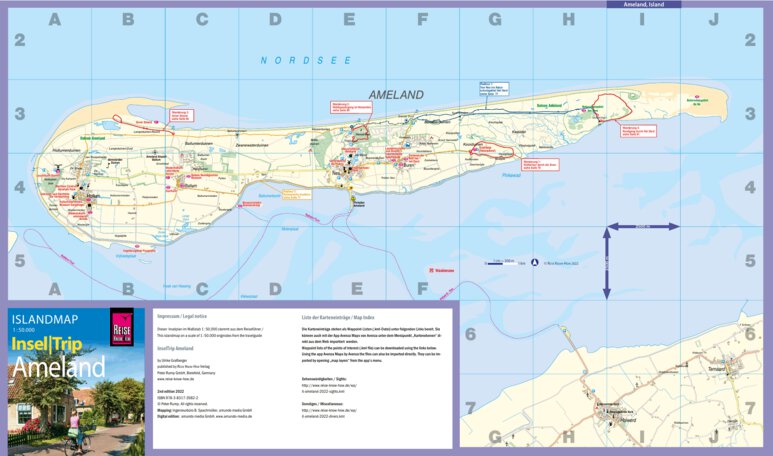Islandmap Ameland 2022 Map by Reise Know-How Verlag Peter Rump GmbH ...